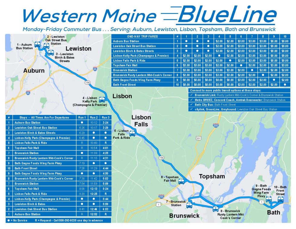 BlueLine Commuter - Western Maine Transportation Services